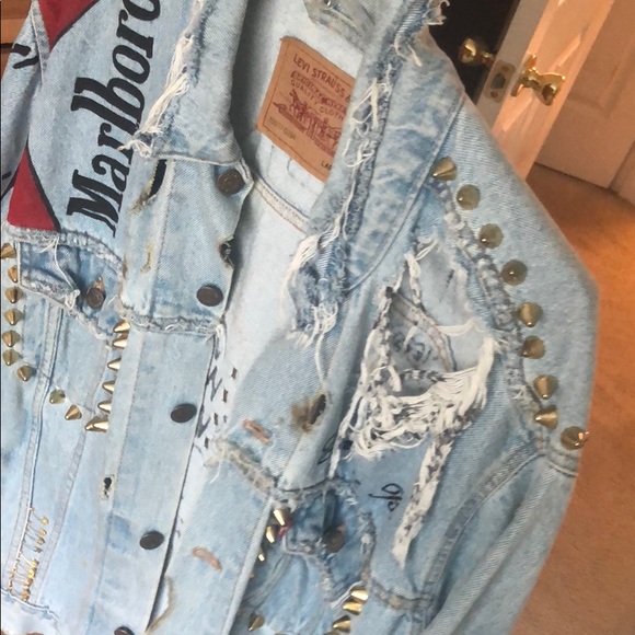 Levi's | Jackets & Coats | Custom Denim Jacket For Cardi B Offset ...